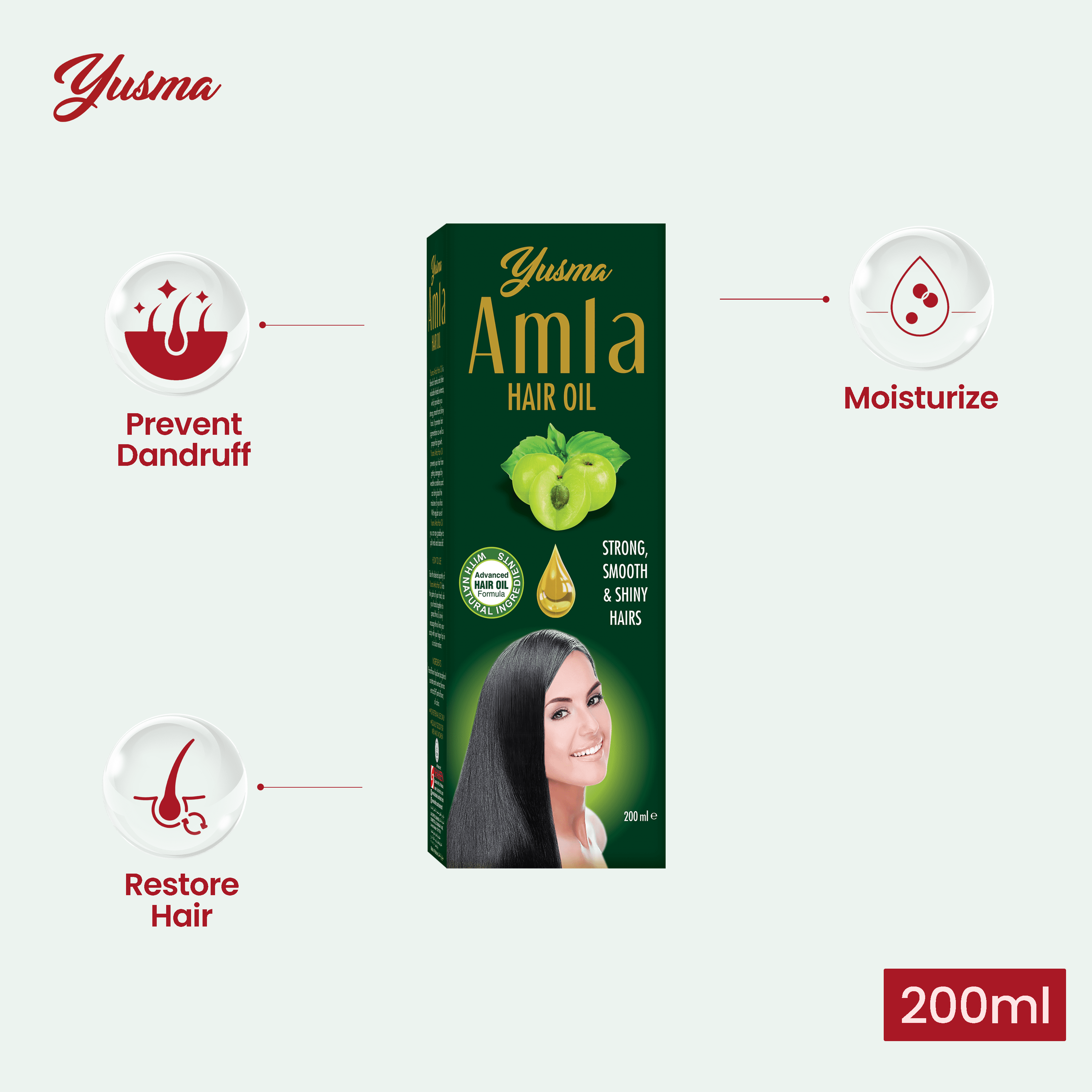 Yusma'S Best Amla Hair Oil For Long Hair Growth & Thickness