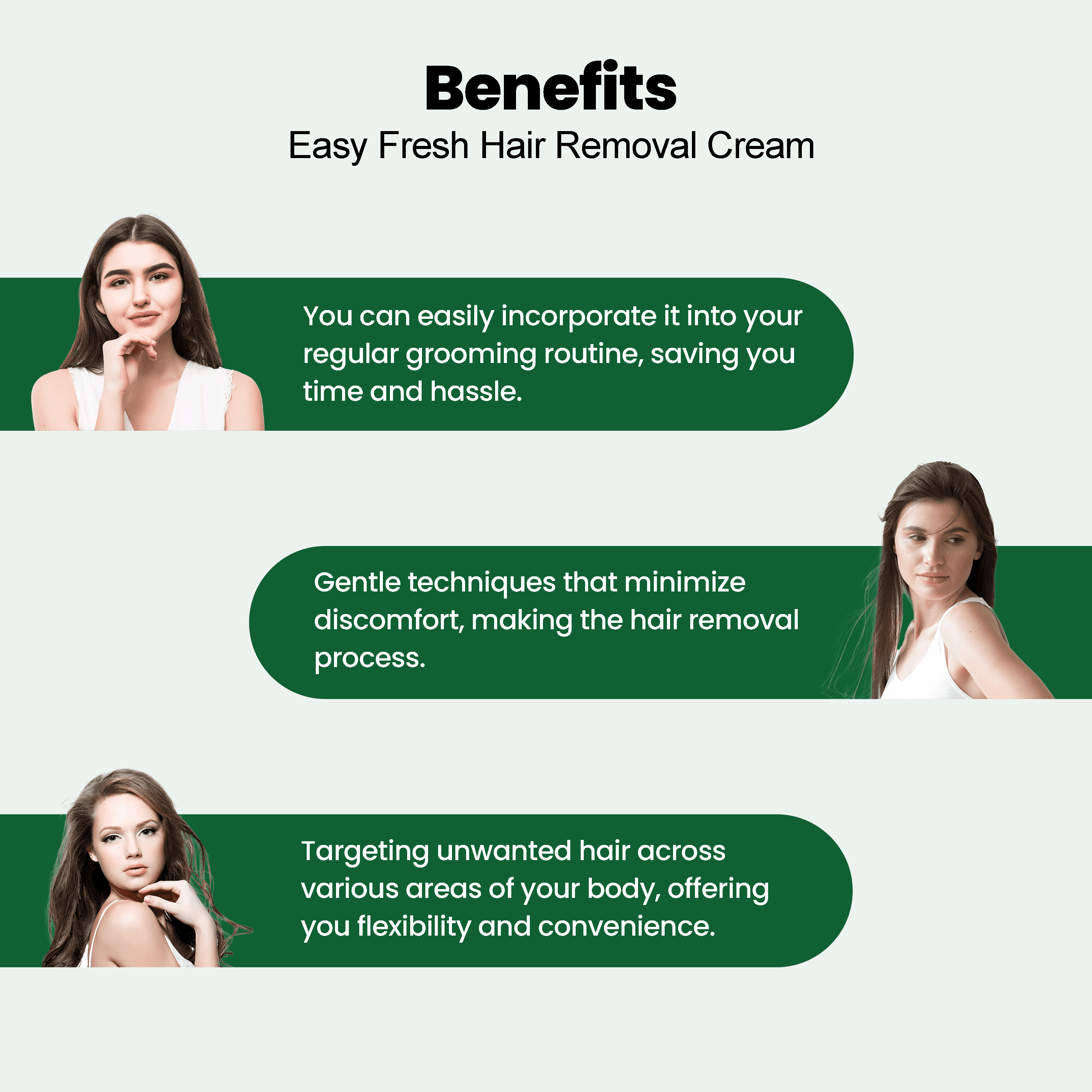 Hair-Off Rose Cream Effortless Hairless Smooth & Shiny Skin